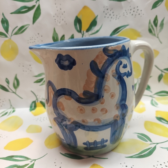 M.A. Hadley | Dining | Ma Hadley Pottery Small Pitcher Horse Design The ...